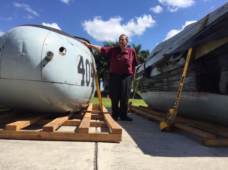 Guatemala dona avión de combate B-26 al Museo de la Brigada 2506