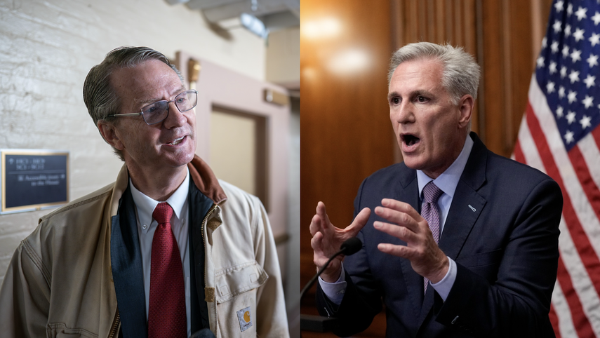 ¿Kevin McCarthy le dio un codazo a Tim Burchett en el Capitolio?