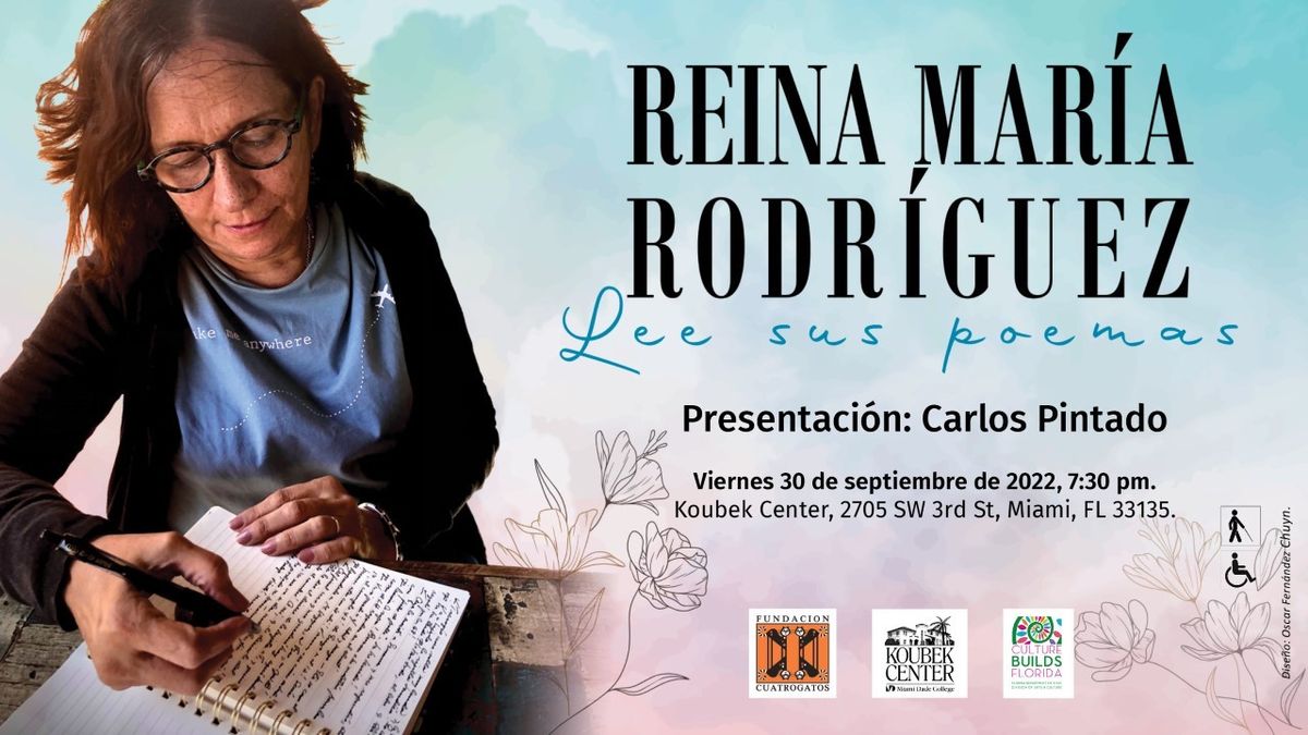 La cubana Reina María Rodríguez lee sus poemas en Miami