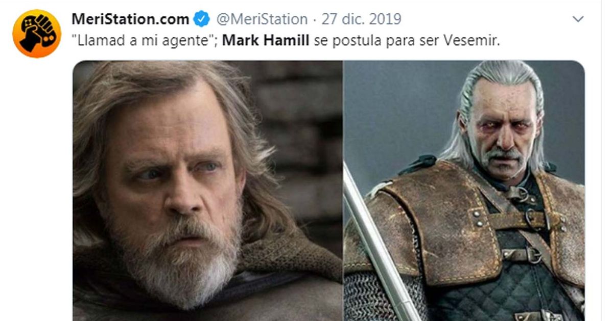 Así sería Mark Hamill como Vesemir en The Witcher