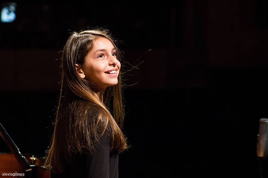 Niña prodigio, la pianista mexicana deslumbró al público