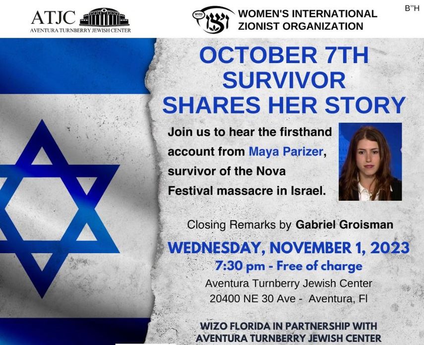 Sobreviviente de masacre en Israel habla ante la comunidad hebrea en EEUU