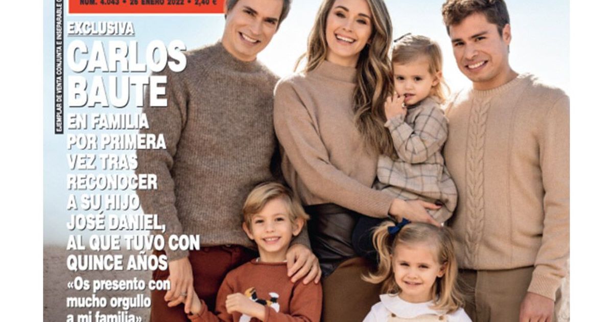 Carlos Baute posa por primera vez con su hijo José Daniel