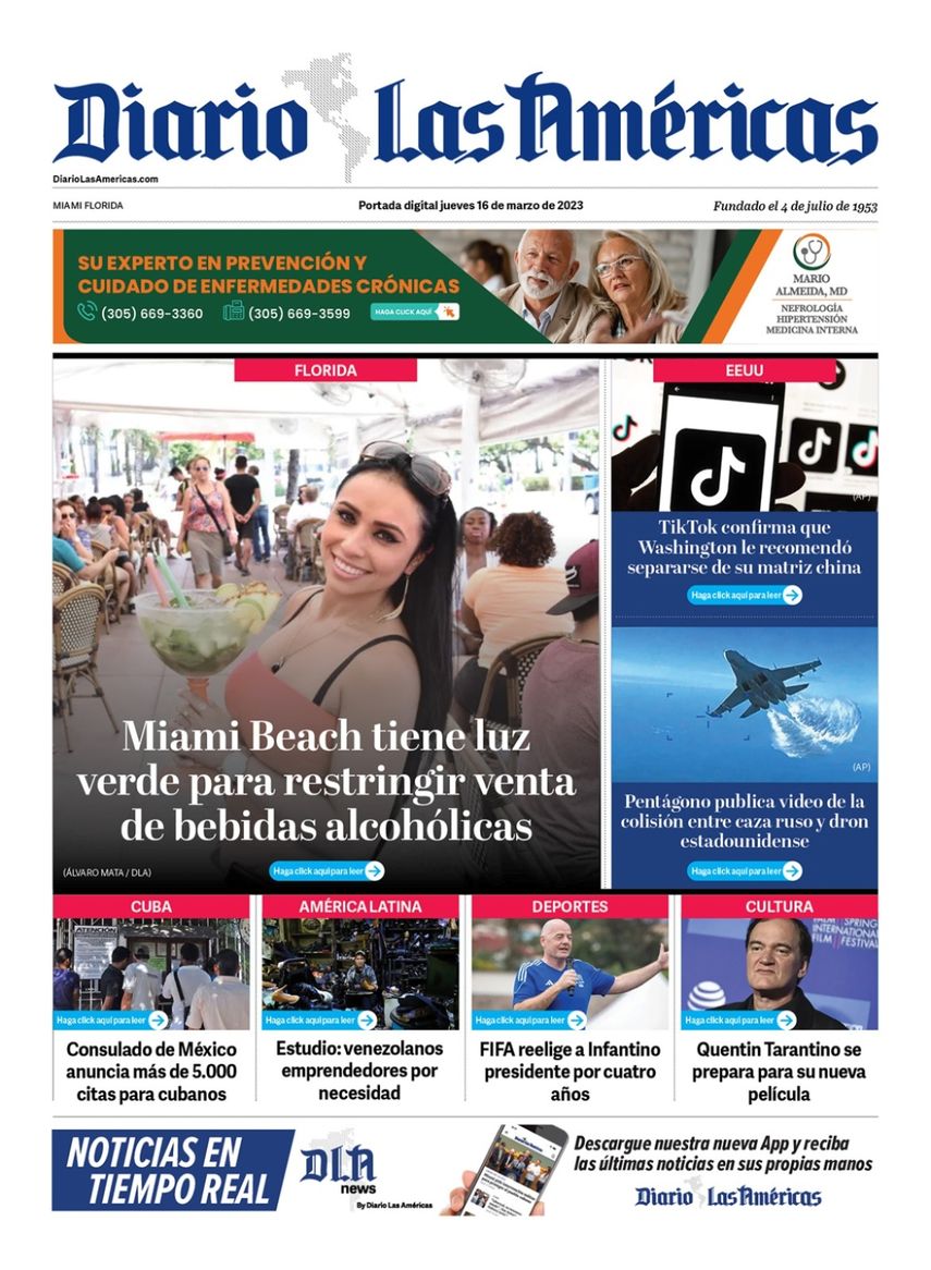 Portada digital del jueves 16 de marzo de 2023