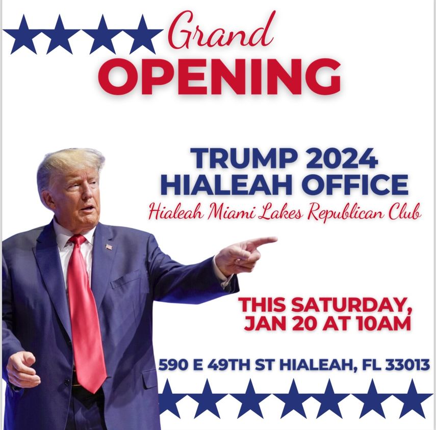 Club Republicano de Hialeah manifiesta apoyo a Trump, a pesar de ...