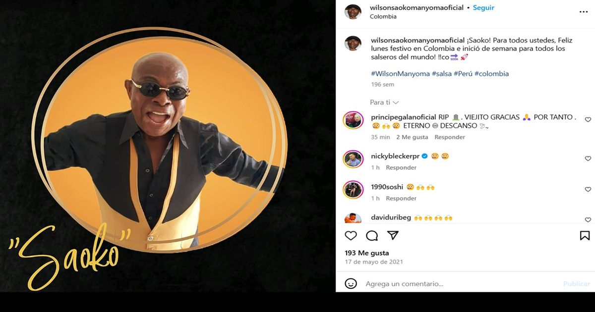 Muere Wilson Manyoma, ícono de la salsa colombiana que cantó El preso
