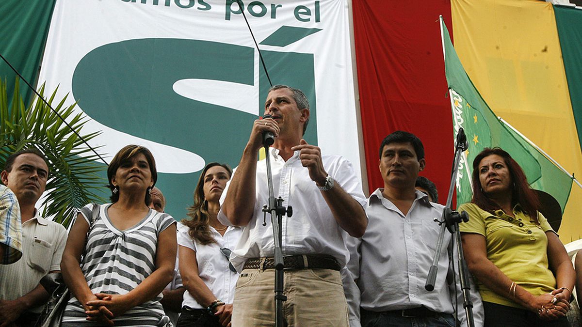 El opositor boliviano Branko Marinkovic habla desde el exilio en Brasil