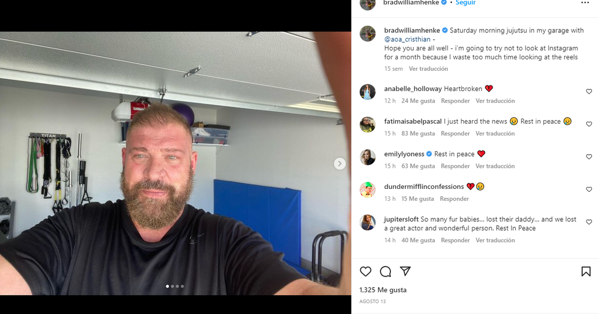 Muere Brad William Henke de Orange Is The New Black