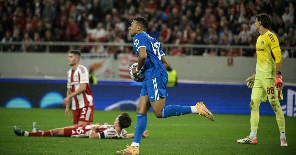 Mbappé firma un espectacular póker y el Real Madrid vence al Olympiacos ...