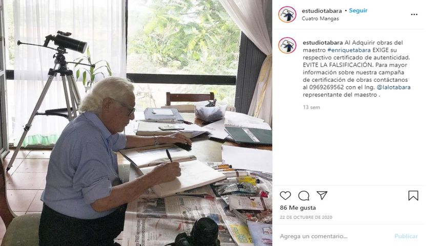 El pintor ecuatoriano Enrique Tábara muere a los 90 años