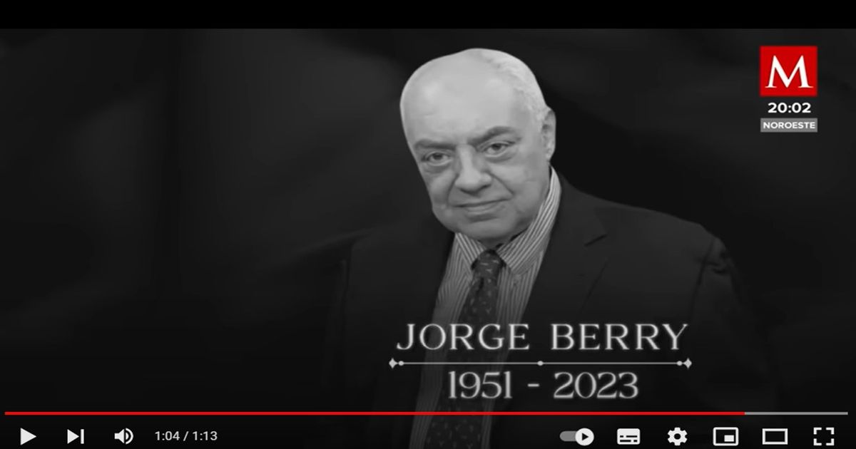 Lamentan muerte del periodista Jorge Berry a los 72 años