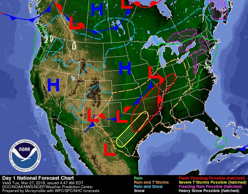 Mapa Del Tiempo Del Estado De Florida