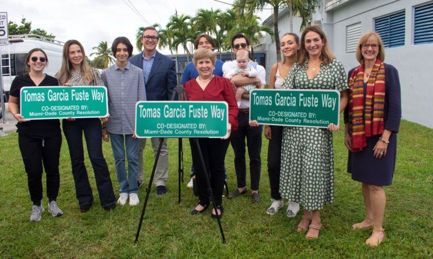 Tomás García Fusté recibe calle en su honor en Miami