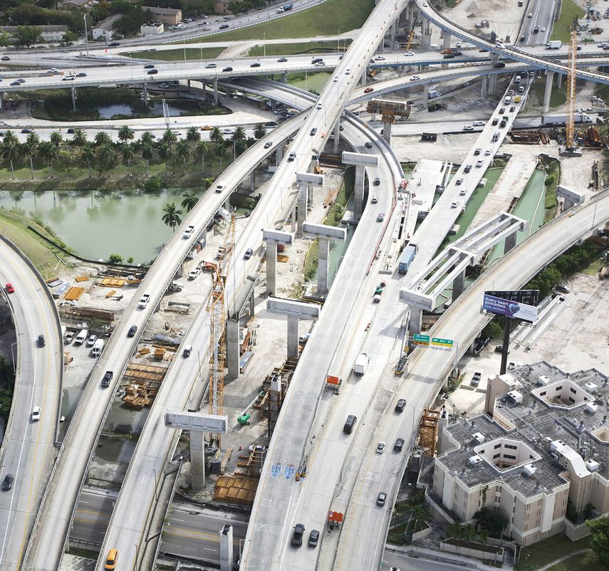 Miami: comienzan cierres nocturnos en tramo de Dolphin Expressway