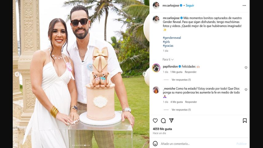 Presentador Carlos Torres confirma la pérdida de una de sus gemelas