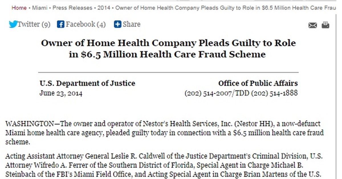 Mujer de Homestead sentenciada por fraude al Medicare