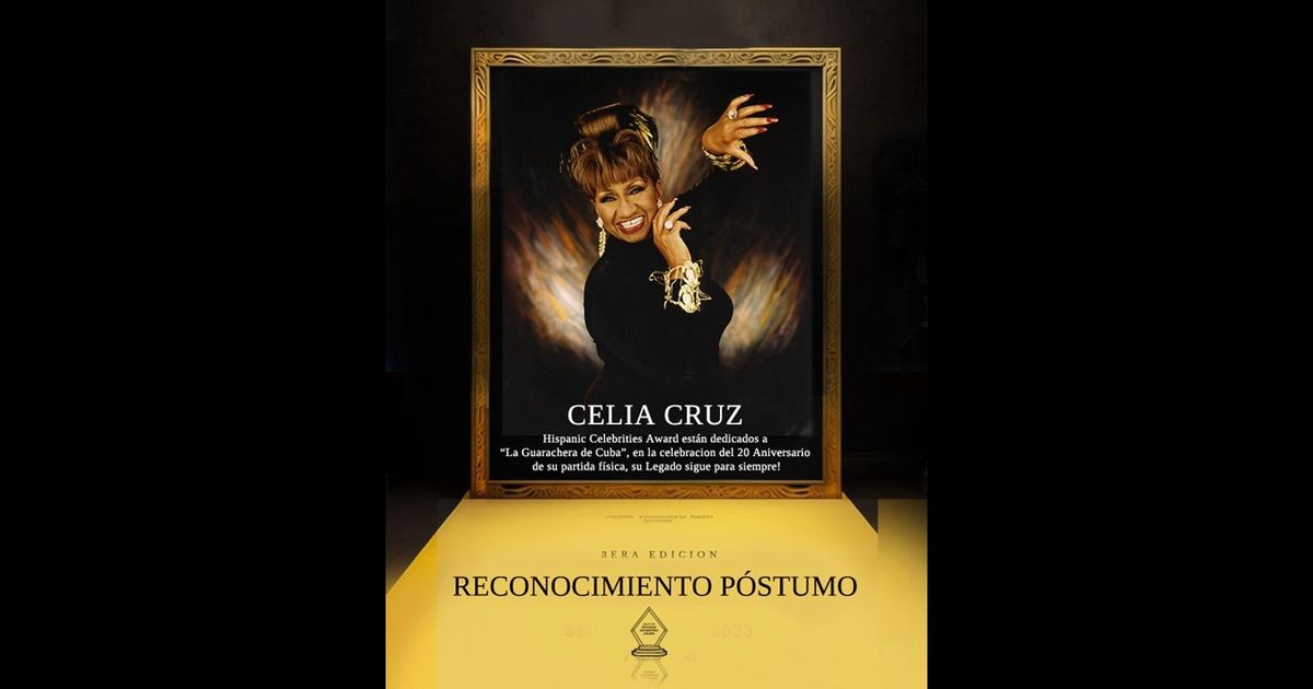 Premiación en Miami honra legado de Celia Cruz
