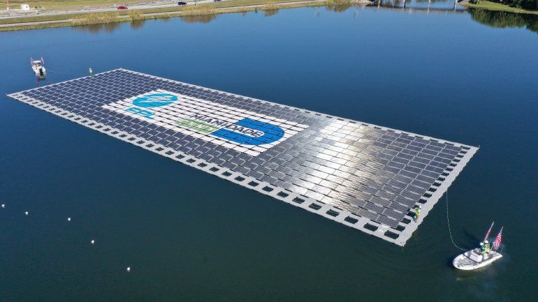 Inauguran primera instalación de paneles solares flotantes en Miami-Dade