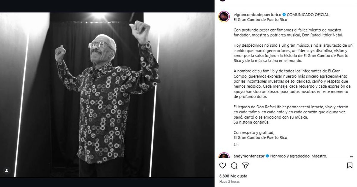 Rafael Ithier, el hombre detrás del legado del Gran Combo de Puerto Rico