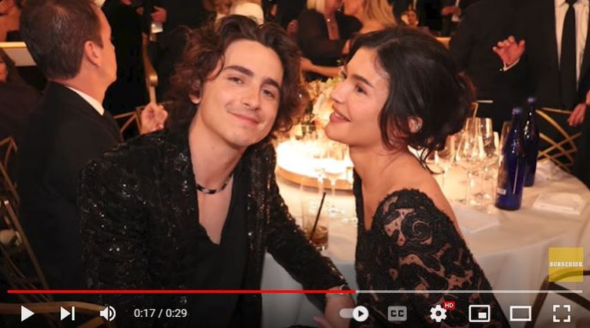 Timothée Chalamet y Kylie Jenner muestran su amor en los Globos de Oro