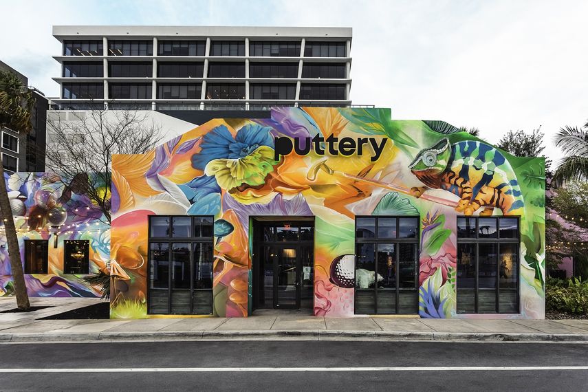 Puttery Miami combina cócteles y minigolf en Wynwood