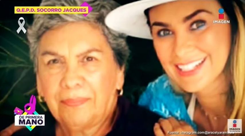 Aracely Arámbula confirma la muerte de su madre