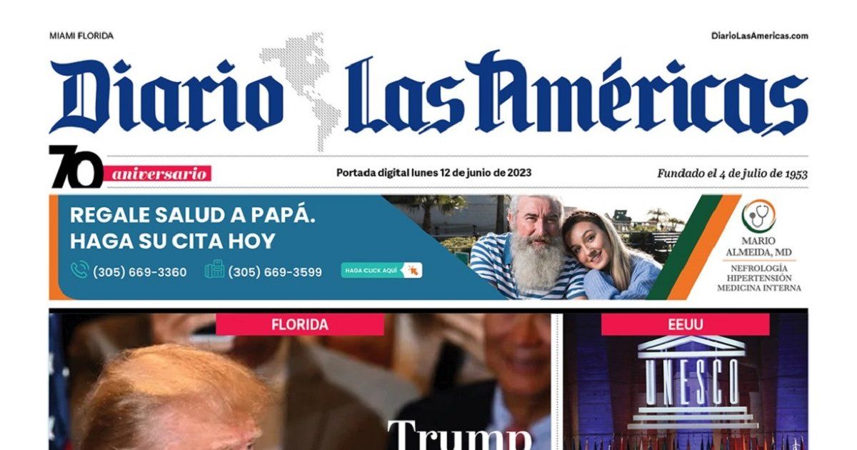 Portada digital del lunes 12 de junio de 2023