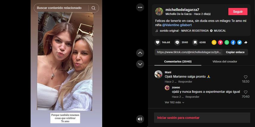 Modelo Valentina Gilabert reaparece en redes sociales a un mes del ...