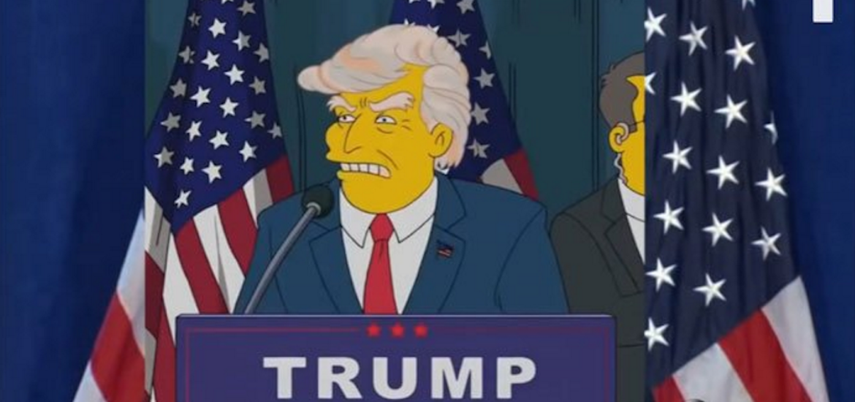 Los Simpsons desatan las redes con animación sobre triunfo de Donald Trump