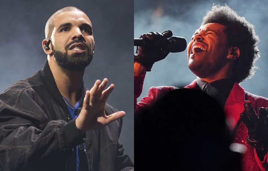 The Weeknd, Drake listos para su gran noche en los Billboard