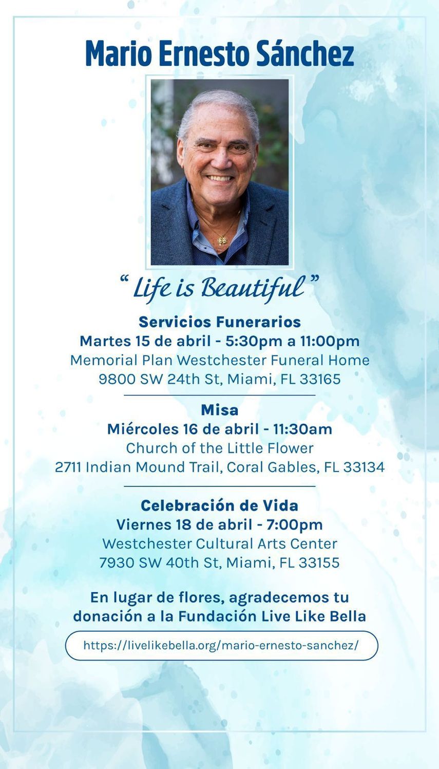 Preparan en Miami último adiós a director de Teatro Avante