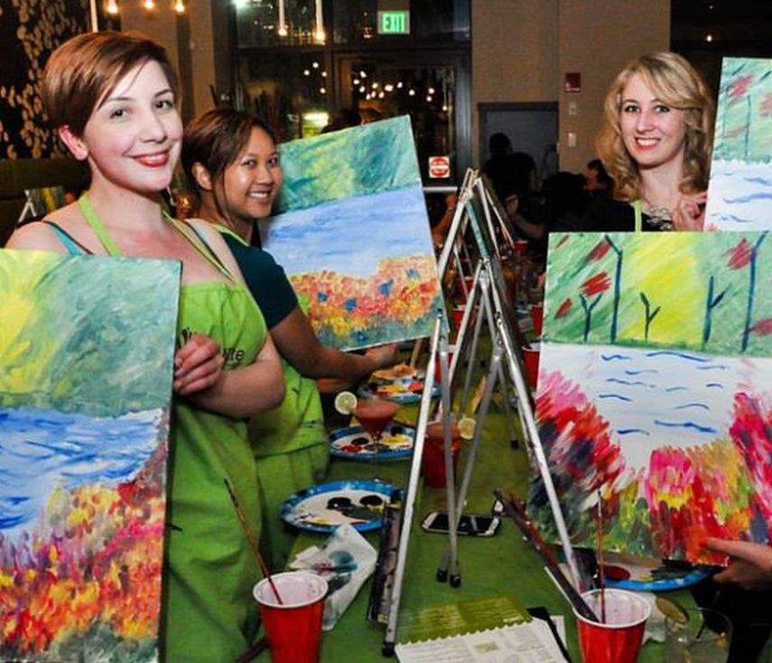 Noche de pintura en Miami