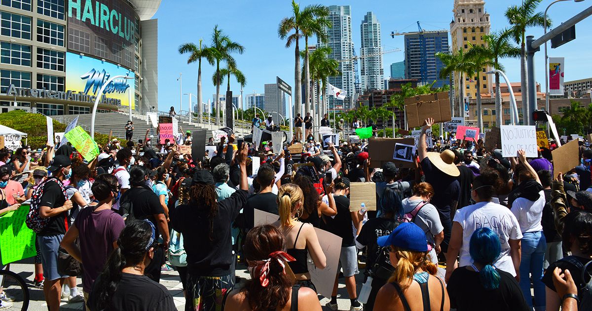 Protestas en Miami marcan la pauta de sentir social
