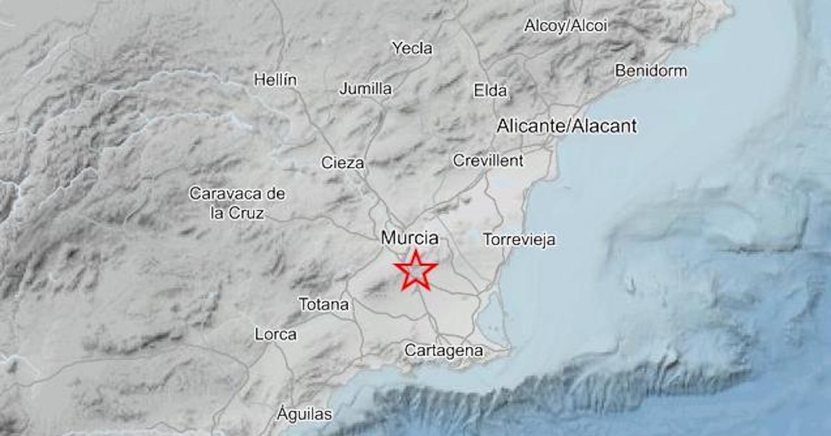 Terremoto en Murcia, España, se siente en varias poblaciones