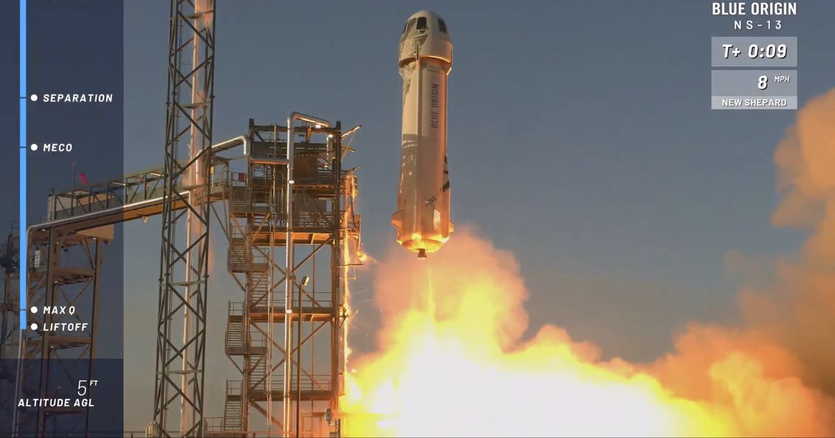 NASA ensaya tecnología de alunizaje con cohete de Bezos