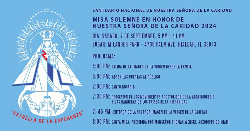 Miami celebra a la Virgen de la Caridad con un evento inusual