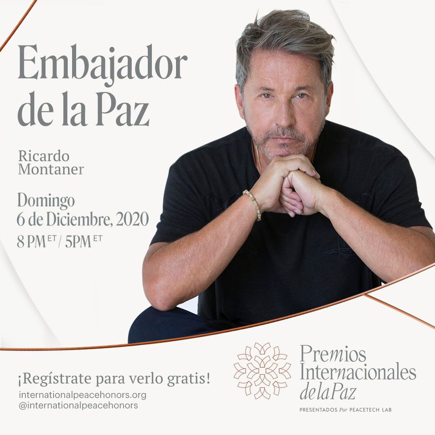 PeaceTech Lab nombra a Ricardo Montaner Embajador de la Paz