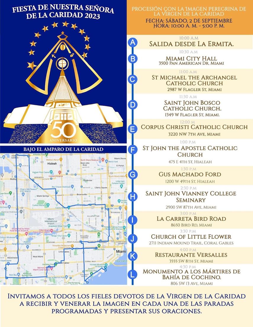 Inician festejos por conmemoración a la Virgen de la Caridad