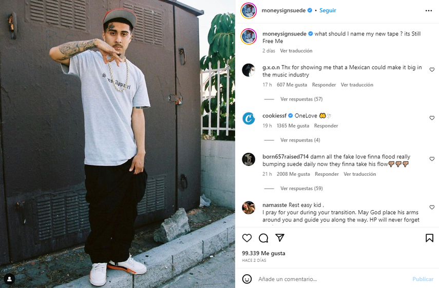 Confirman la muerte del rapero MoneySign Suede en la cárcel