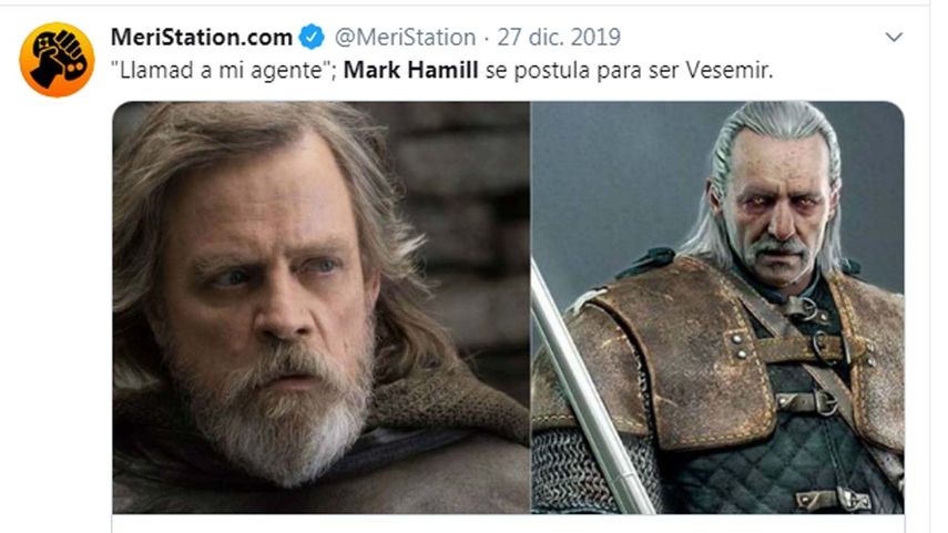 Así sería Mark Hamill como Vesemir en The Witcher