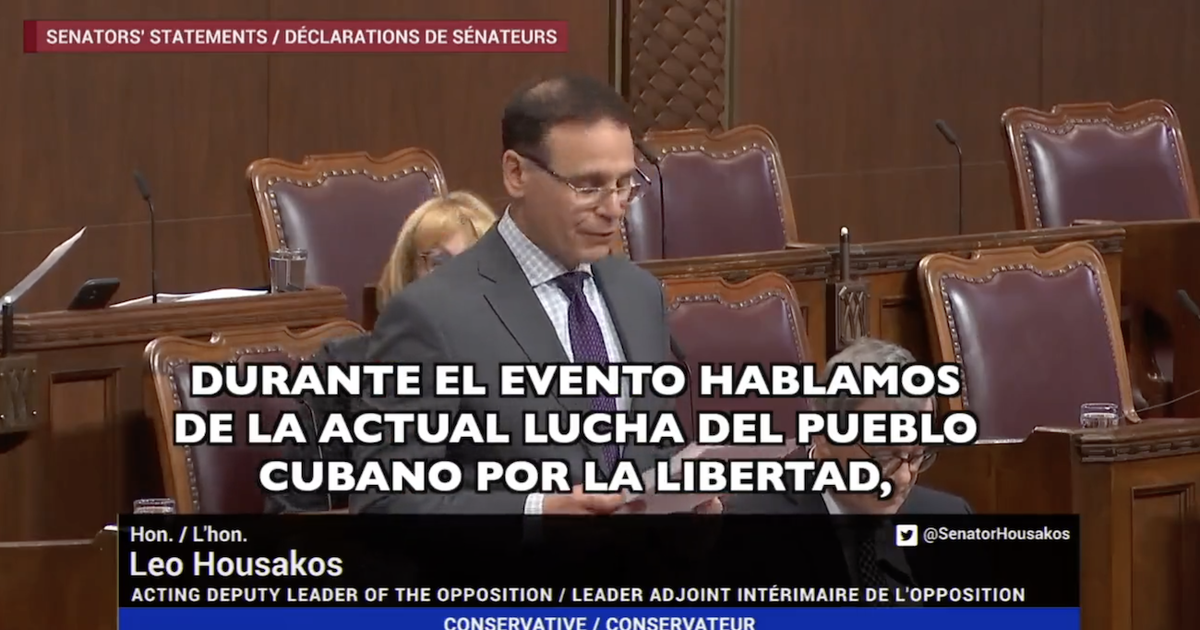Senador canadiense reconoce al pueblo de Cuba por su lucha