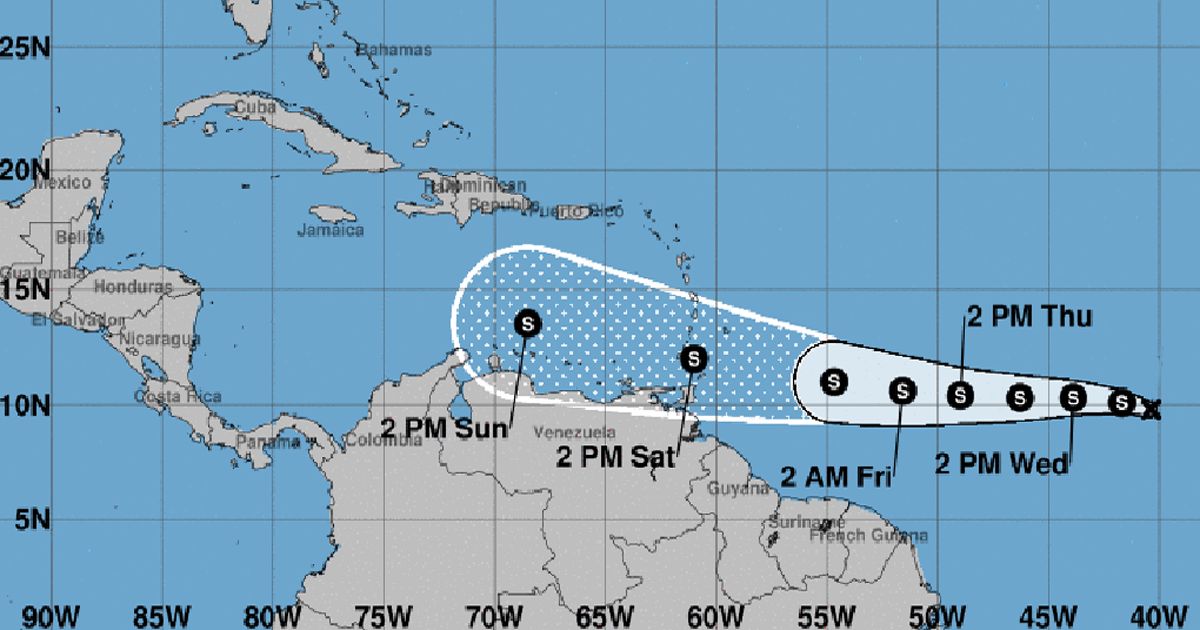 Tormenta tropical toma forma y se dirige al Caribe sur