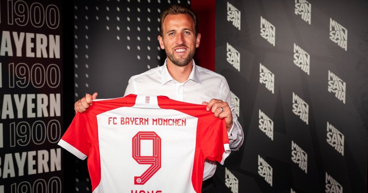 Harry Kane ya luce la camisa del Bayern Múnich