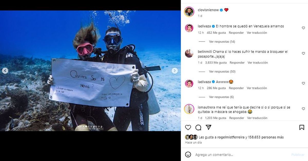 Aleska Génesis y Clovis Nienow oficializan su noviazgo