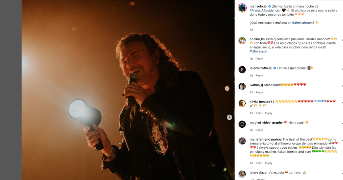 Fan derriba a Fher en pleno concierto de Maná